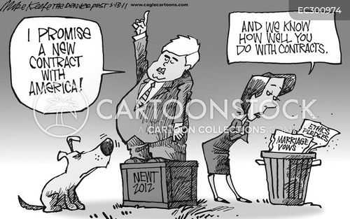 Contract Plan Cartoons and Comics - funny pictures from CartoonStock