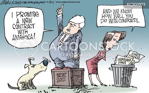Contract For America Cartoons and Comics - funny pictures from CartoonStock