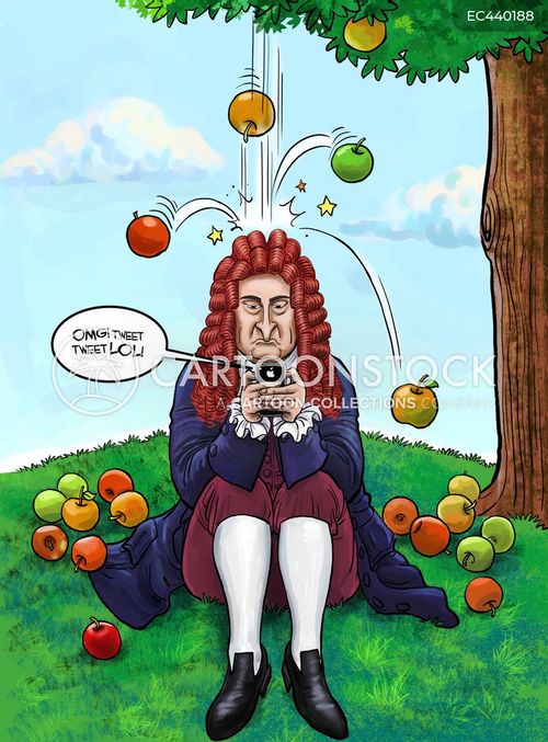 Isaac Newton Cartoons and Comics - funny pictures from CartoonStock