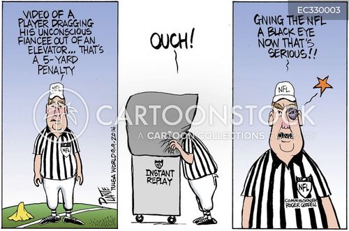 Nfl Violence Cartoons and Comics - funny pictures from CartoonStock