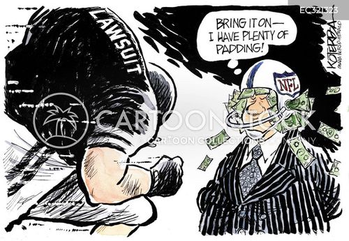 Nfl Lawsuits Cartoons and Comics - funny pictures from CartoonStock