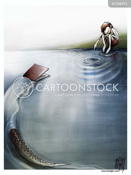 Online Dangers Cartoons and Comics - funny pictures from CartoonStock