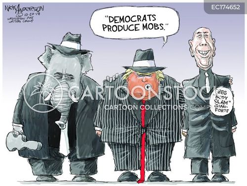 Violent Mob Cartoons and Comics - funny pictures from CartoonStock