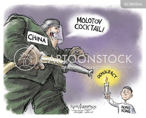 Chinese Protest Cartoons and Comics - funny pictures from CartoonStock