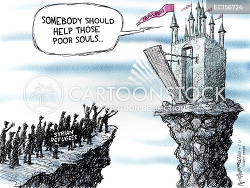 Asylum Ban Cartoons and Comics - funny pictures from CartoonStock