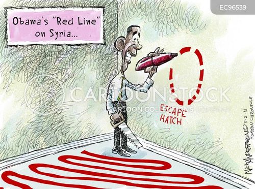 Red Line Metaphor Cartoons and Comics - funny pictures from CartoonStock