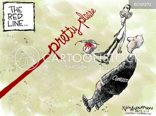 Red Line Metaphor Cartoons and Comics - funny pictures from CartoonStock