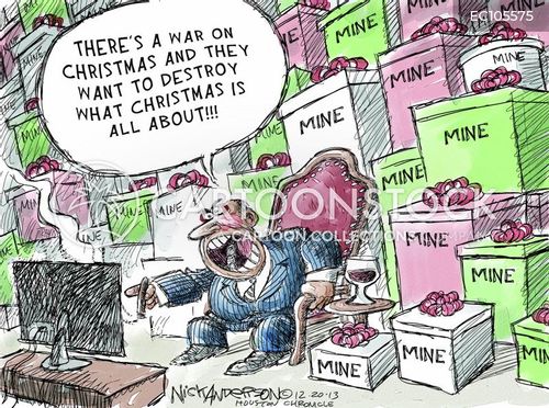Anti-christmas Cartoons and Comics - funny pictures from CartoonStock