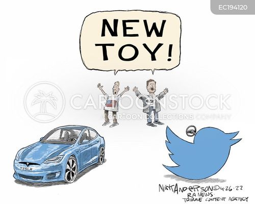 Tesla Profits Cartoons and Comics - funny pictures from CartoonStock
