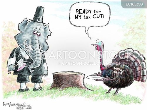 Tax Cut Wishbone Cartoons and Comics - funny pictures from CartoonStock