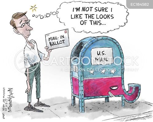 Mail Ballot Security Cartoons and Comics - funny pictures from CartoonStock