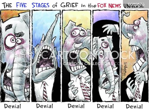 5 Stages Of Death Cartoons and Comics - funny pictures from CartoonStock