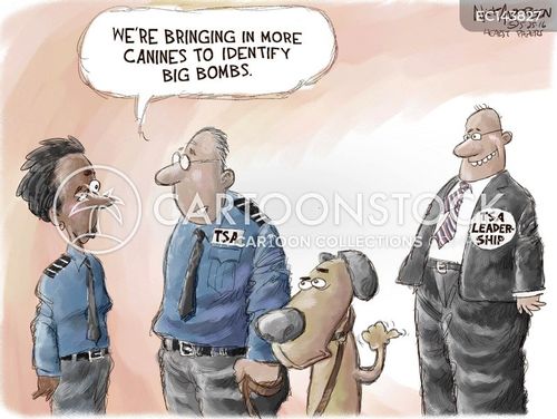 Bomb Detector Dog Cartoons and Comics - funny pictures from CartoonStock