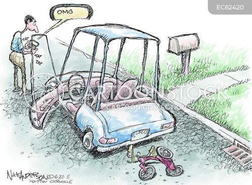 Running Over Cartoons and Comics - funny pictures from CartoonStock