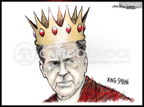Nick Saban Cartoons and Comics - funny pictures from CartoonStock