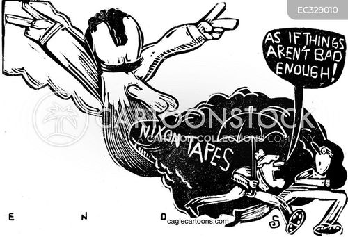 Nixon Tapes Release Cartoons and Comics - funny pictures from CartoonStock