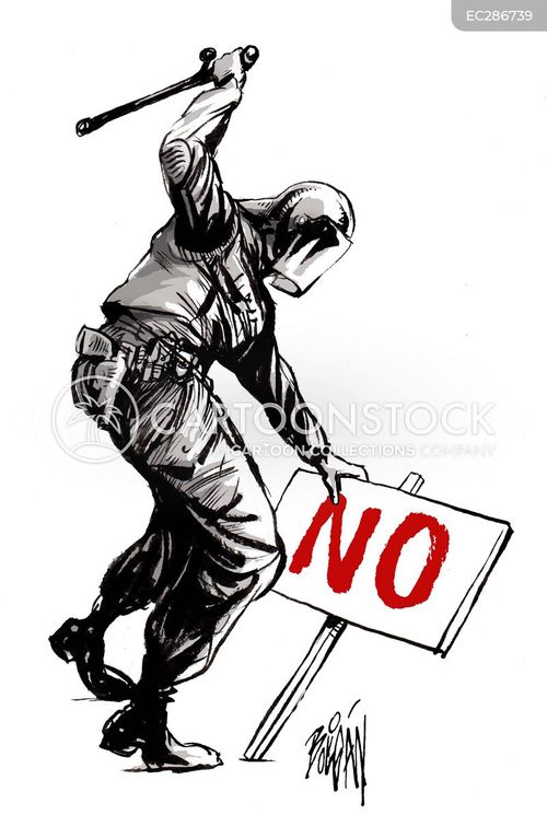 Represión Social Cartoons and Comics - funny pictures from CartoonStock