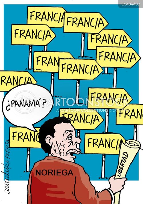 Noriega En Francia Cartoons and Comics - funny pictures from CartoonStock