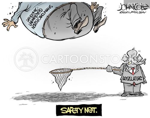Safety Net Programs Cartoons and Comics - funny pictures from CartoonStock