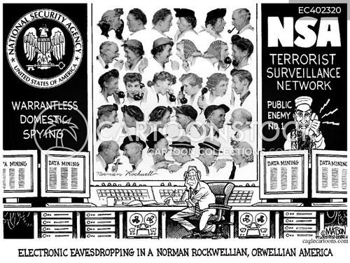 Nsa Eavesdropping Cartoons and Comics - funny pictures from CartoonStock