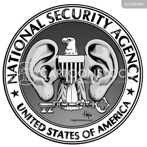 Nsa Logo Cartoons and Comics - funny pictures from CartoonStock