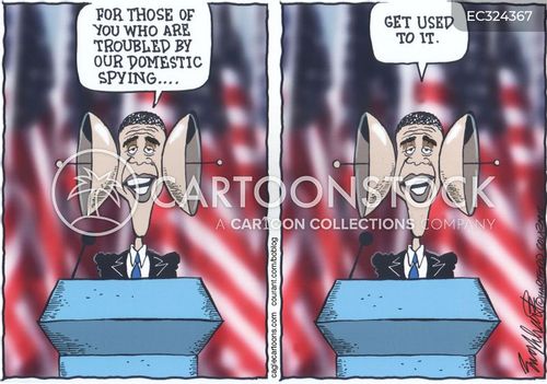 Domestic Wiretapping Cartoons and Comics - funny pictures from CartoonStock