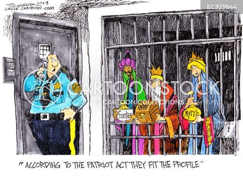 Suspect Profiling Cartoons and Comics - funny pictures from CartoonStock
