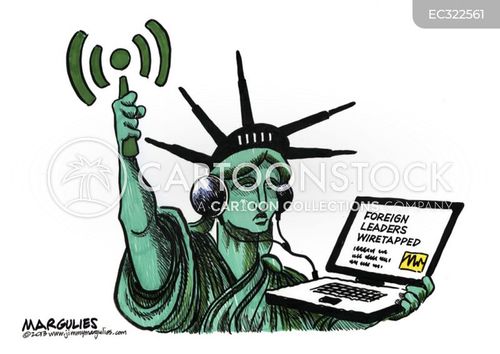 Unauthorized Wiretapping Cartoons and Comics - funny pictures from ...