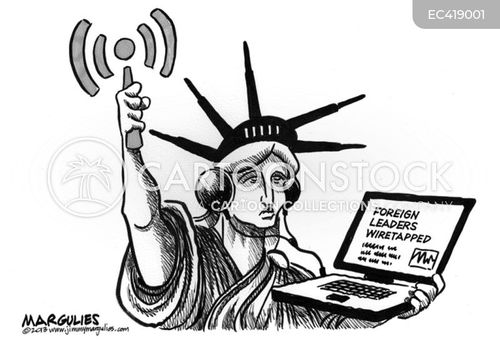 Wiretapping Cartoons and Comics - funny pictures from CartoonStock