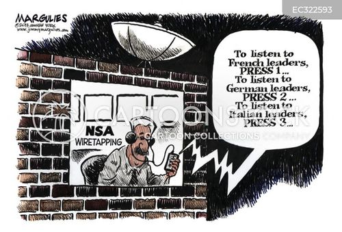 Nsa Wiretaps Cartoons and Comics - funny pictures from CartoonStock