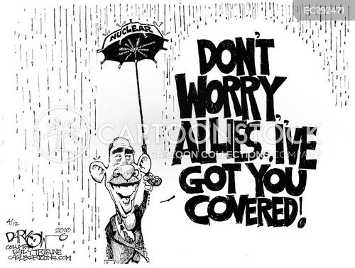 Nuclear Umbrella Cartoons and Comics - funny pictures from CartoonStock