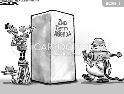 End-of-term Agenda Cartoons and Comics - funny pictures from CartoonStock