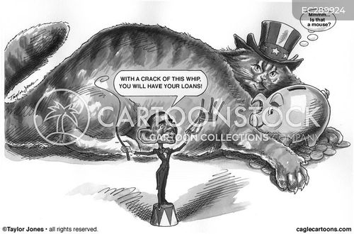 Cat Bank Cartoons and Comics - funny pictures from CartoonStock