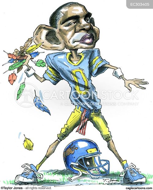Quarterback Cartoons and Comics - funny pictures from CartoonStock