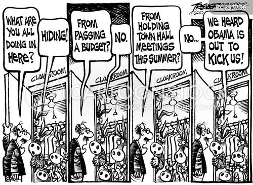 Town Hall Meetings Cartoons and Comics - funny pictures from CartoonStock