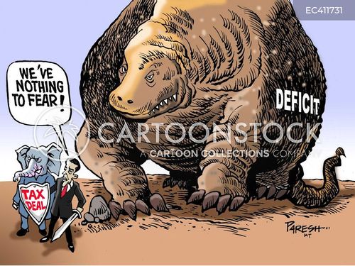 Bigger Deficit Cartoons and Comics - funny pictures from CartoonStock