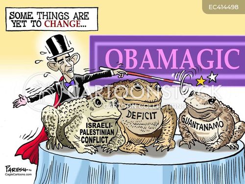 Obamas Great Escape Cartoons and Comics - funny pictures from CartoonStock