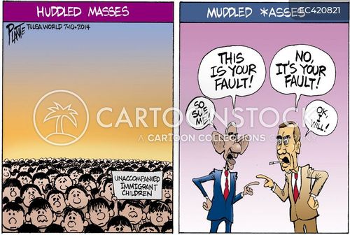 Huddled Figures Cartoons and Comics - funny pictures from CartoonStock