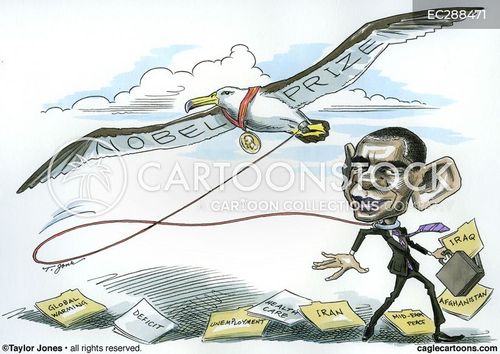 Nobel Nobama Cartoons and Comics - funny pictures from CartoonStock