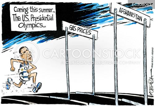 Obama Olympics Cartoons and Comics - funny pictures from CartoonStock