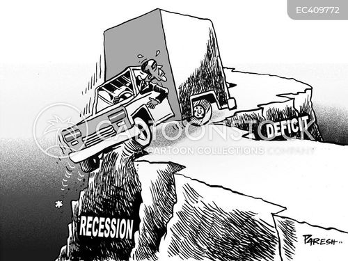 Recession Hole Cartoons and Comics - funny pictures from CartoonStock