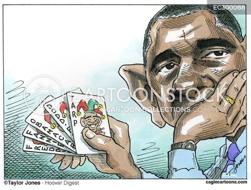 Budget Standoff Cartoons and Comics - funny pictures from CartoonStock