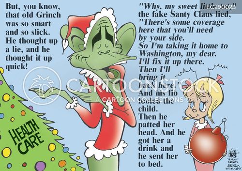 Grinch Makeover Cartoons and Comics - funny pictures from CartoonStock