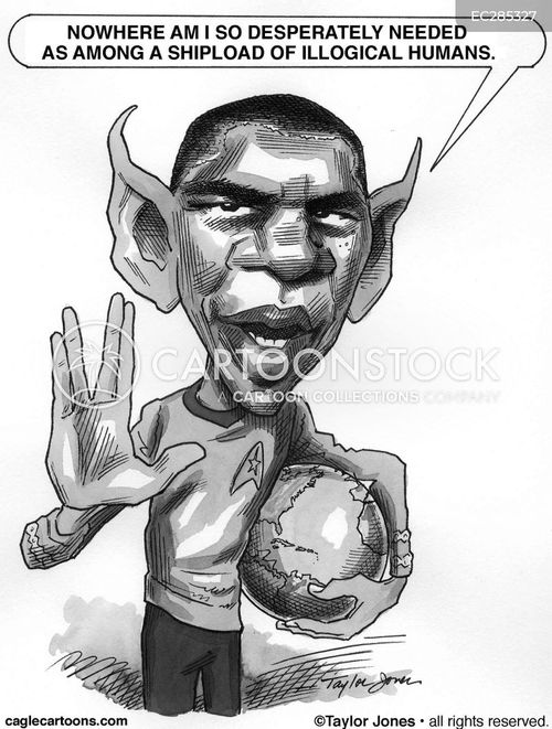 Obama Star Trek Cartoons and Comics - funny pictures from CartoonStock