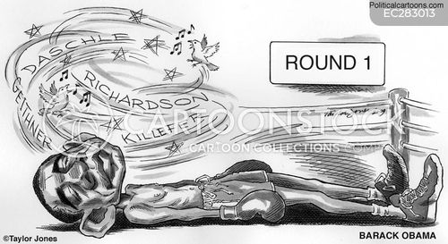 Political Knockout Cartoons and Comics - funny pictures from CartoonStock