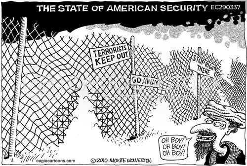 Security Situation Cartoons and Comics - funny pictures from CartoonStock