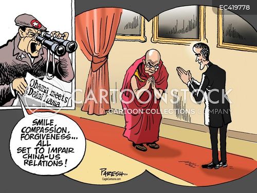 Tibetan Leader Cartoons and Comics - funny pictures from CartoonStock