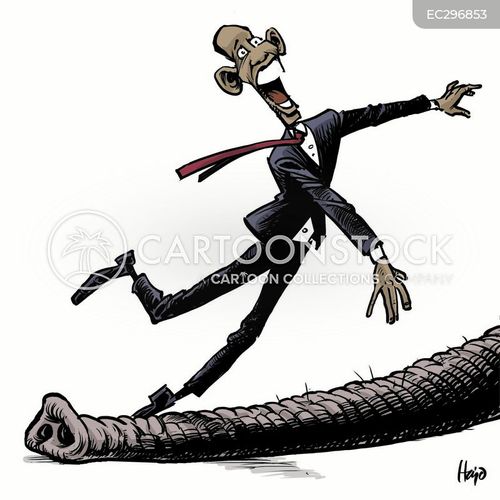 Obama Trip Cartoons and Comics - funny pictures from CartoonStock