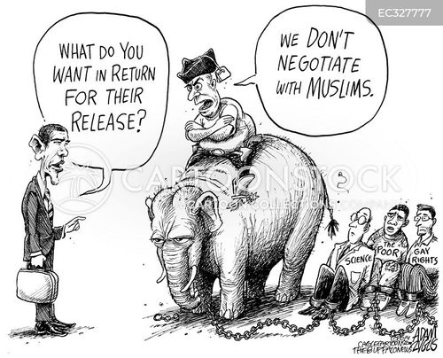 Taliban Negotiations Cartoons and Comics - funny pictures from CartoonStock