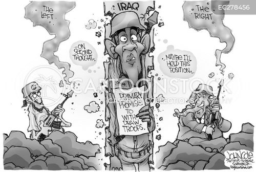 Withdrawal From Iraq Cartoons and Comics - funny pictures from CartoonStock
